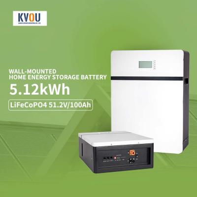 China 51.2V 100Ah 5.12kWh Lithium Battery Home High Efficiency For Solar Systems for sale