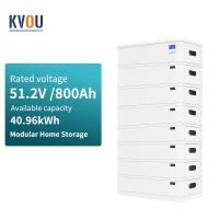China 40kWh Large Capacity Solar Battery Pack For Home 800Ah 51.2V for sale