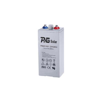 China Home OPZV Gel Tubular Battery 2v 420AH For Solar Power System for sale