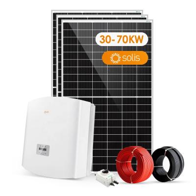 China Long Life Home Battery System 30KW 70KW Grid Tie Solar System for sale