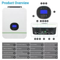 China PV Max 4500W On Grid Hybrid Inverter Off Grid Flexible Input DC for sale