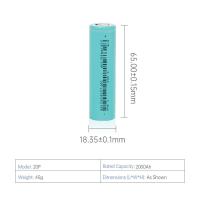 China Home Appliances Lifepo4 Cylindrical Cell / 18650 Lithium Ion Battery 2000mAh for sale