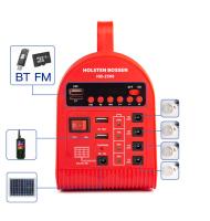 China 10W Solar Lighting System With 4 Bulbs Portable Mini Outdoor Camping Speaker Radio for sale