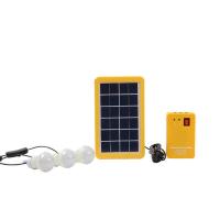 China 3.7V  Mini Solar LED Lighting System Portable Small Outdoor Charging Power Station for sale