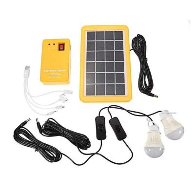 China 3.7V  Mini Solar LED Lighting System Portable Small Outdoor Charging Power Station for sale