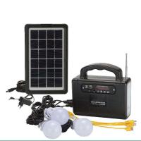 China Home Rechargeable Small LED Lighting System With MP3  FM Radio for sale