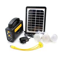 China Home Rechargeable Small LED Lighting System With MP3  FM Radio for sale
