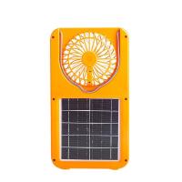 China 2400mah Solar Fan Integrated Solar Energy System With Bulbs Home Lighting Power Station for sale