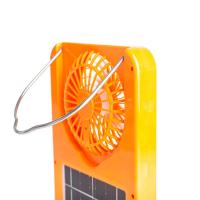 China 2400mah Solar Fan Integrated Solar Energy System With Bulbs Home Lighting Power Station for sale