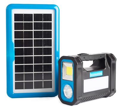 China 9v 3w Home Mini Solar Lighting System Kit With 3 LED Bulbs for sale