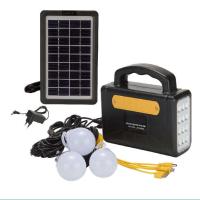 China Built In Bluetooth Portable Solar Panel Light Kit 9v3w Home Indoor Mobile Charging for sale