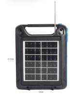 China Outdoor Mini Solar Lighting System Kit With Speakers 3 TF FM USB All-In-One for sale