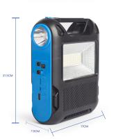 China Outdoor Mini Solar Lighting System Kit With Speakers 3 TF FM USB All-In-One for sale