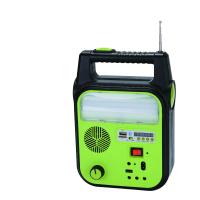 China Portable Led Lighting With Fm Radio Features  Solar Lighting System For Indoor for sale