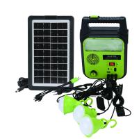 China Portable Solar System Lighting With 3 Bulbs And Mobile Phone Charging Function for sale