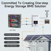 China Smart Bms Lifepo4 Battery 12v 120A Bms With UART BT 485 CAN Function for sale