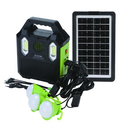 China solar energy system kits portable and rechargeable home solar lighting system with USB for sale