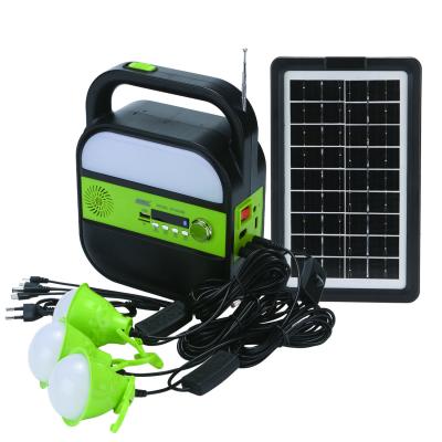 China Solar Lighting System With Music And FM Radio Function Home Solar Energy System Kits for sale