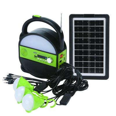 China Home Solar Lighting System Kits With Music And FM Radio Function for sale