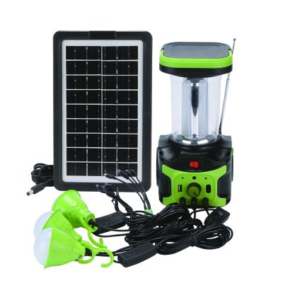 China Solar Charging Lighting System Kits With Music And FM Radio Function for sale