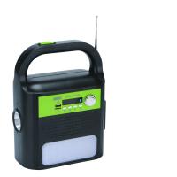 China Solar System Lighting  With Three Bulbs And USB Function  Solar Radio Music for sale