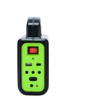 China 6V 4500mah Home Solar Lighting System Kits With Three Bulbs Solar Power Bank for sale