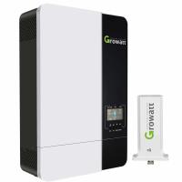 China Growatt 5000W Solar Inverter Pure Sine Wave 48Vdc To 220Vac Off Grid Power Inverter Charger for sale