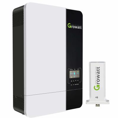 China Growatt 5000W Solar Inverter Pure Sine Wave 48Vdc To 220Vac Off Grid Power Inverter Charger for sale