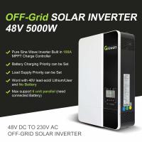 China Growatt 5000W Solar Inverter Pure Sine Wave 48Vdc To 220Vac Off Grid Power Inverter Charger for sale