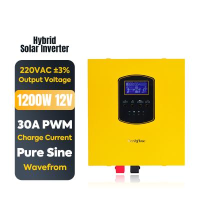 China 1200W 1.5KVA 12V 24 Volt Off Grid Solar Inverter 3KW 2KW 1KW Hybrid Inverter for sale