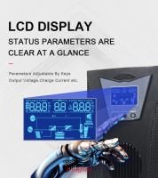 China No Break Online UPS 800w Uninterruptible Power Supply 1kva With Lcd Display Build In Battery for sale