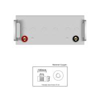China 12V 100AH GEL Storage Rechargeable Pure Lead UPS Battery For Solar Power System for sale