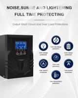 China Pure Sine Wave 220V 110V 1KVA 3KVA 10KVA 15KVA UPS Power Supply Online 2KW 10KW for sale