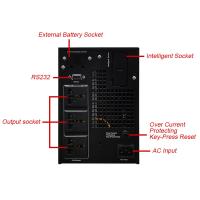 China Pure Sine Wave 220V 110V 1KVA 3KVA 10KVA 15KVA UPS Power Supply Online 2KW 10KW for sale