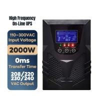 China Pure Sine Wave 220V 110V 1KVA 3KVA 10KVA 15KVA UPS Power Supply Online 2KW 10KW for sale
