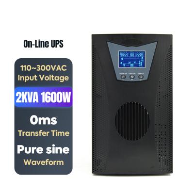 China High Frequency Pure Sine Wave Uninterrupted Power Supply 2kva 1600w Online Ups for sale