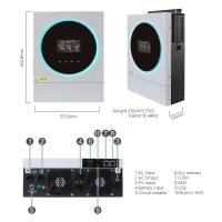 China 60A Output Current Hybrid Solar Inverter With 2 Year for sale