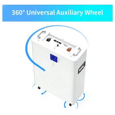China 15.36Kwh 300Ah 6000times Cycle Life Lithium Solar Battery With 5 And RS232 Communication Port for sale