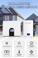 China 51.2V 5KWh 105Ah Hybrid Grid Connection Lithium Solar Battery with Split Type and RS232 Communication for sale