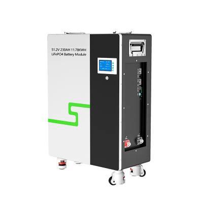 China 11Kwh 51.2V 230Ah Off Grid Hybrid Wall Mounted Lithium Ion Solar Battery With RS485 Communication Port for sale