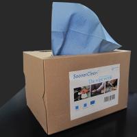 China Woodpulp Pp Blue Embossed Nonwoven Cleaning Wipes High Gram Heavy Industrial for sale