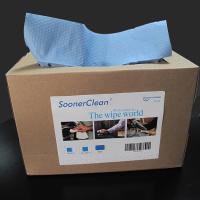 China Woodpulp Pp Blue Embossed Nonwoven Cleaning Wipes High Gram Heavy Industrial for sale