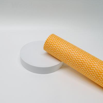 China 10 Inch Reusable Kitchen Cleaning Wipes Roll Of 75 Handy Reusable Cloth Sheets for sale