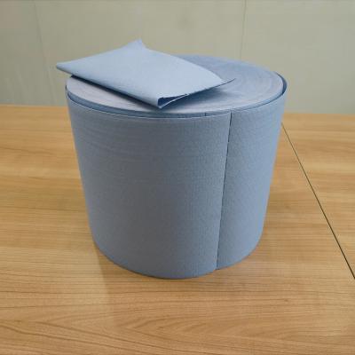 China Blue Color Roll 65g Industrial Cleaning Wipes Car Maintenance Cloth for sale