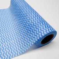 China 35gsm Spunlace Nonwoven Multipurpose Disposable Cleaning Household Wipes Roll for sale