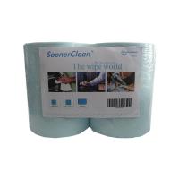 China 100gsm Industrial Cleaning Wipes Heavy Duty Pulp 55% + Pet 45% Spunlace Non Woven for sale