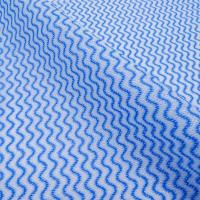 China 30cm Blue Wave Printed Spunlace Nonwoven For Food Service for sale