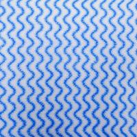 China 30cm Blue Wave Printed Spunlace Nonwoven For Food Service for sale