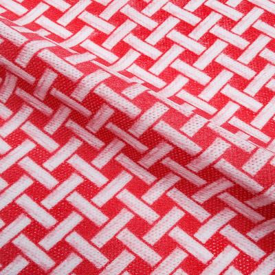 China Food Service 50gsm Cross Printed Spunlaced Nonwoven Fabric for sale