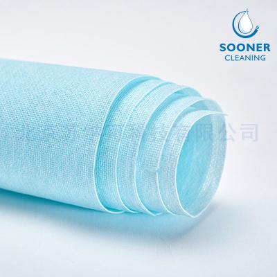 China Industry Cleaning Turquoise High Friction Nonwoven Spunlace Fabric for sale